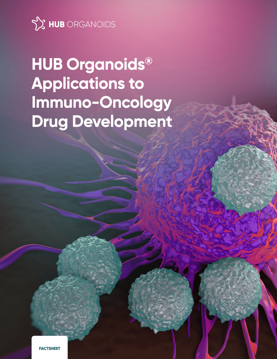 Application of HUB Organoids® in immuno-oncology drug development