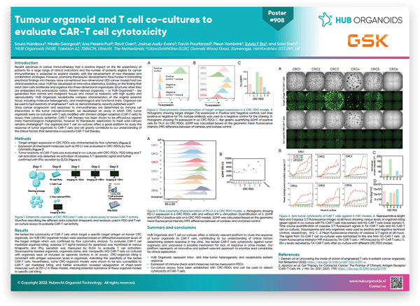 Poster download : Organoid-T cell co-culture for CAR T cytotoxicity